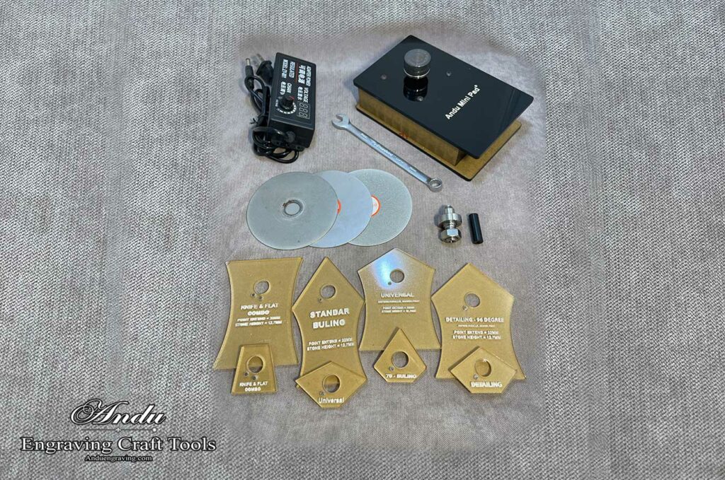 Andu mini power hone with templates for grinding graver point - Andu ...