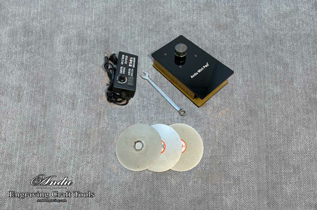 Andu mini power hone with templates for grinding graver point - Andu ...