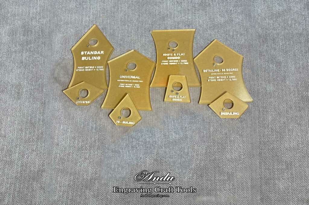 Graver Templates For Sharpening Gravers Full Kit Of 15 Set - Andu Air ...